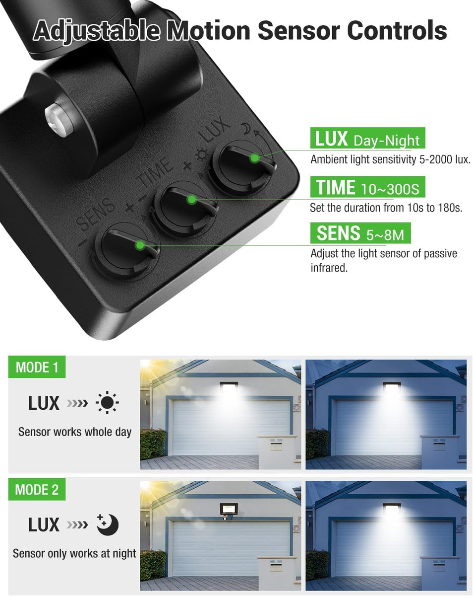 Security Lights Outdoor Motion Sensor, 50W 5000LM -Litogo® – litogoglobal